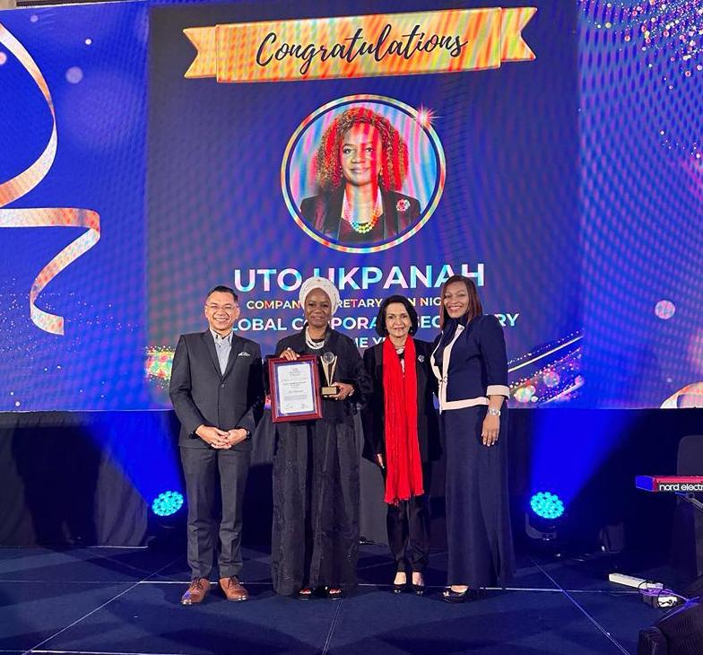 ICSAN VP, Uto Ukpanah, wins Global Corporate Secretary Award in ...