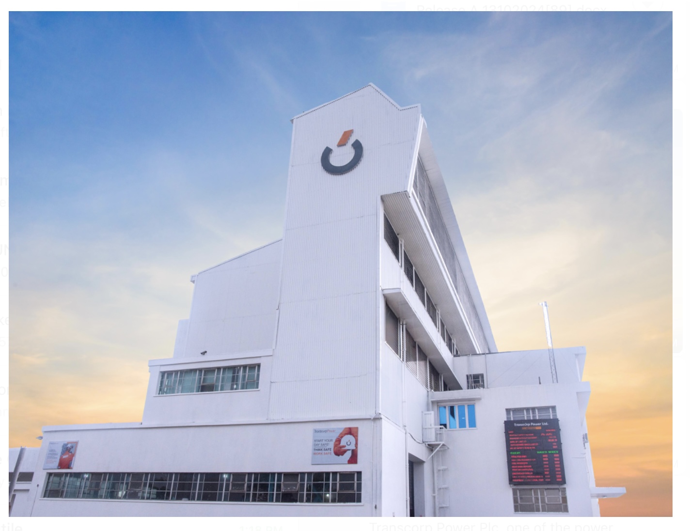 Transcorp Power Plc reports strong Q3 2024 performance, with 153% ...